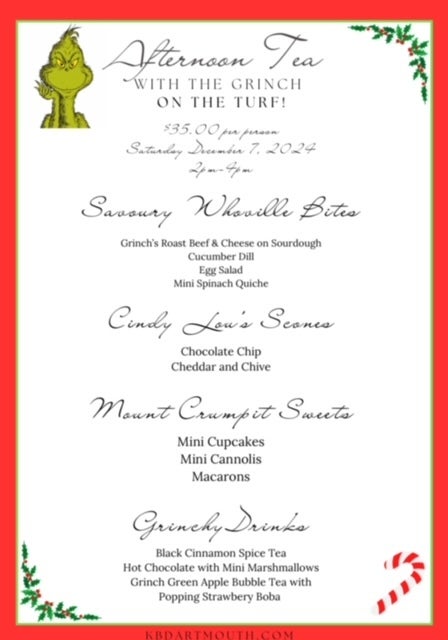 Afternoon Tea With The Grinch | Killer B's